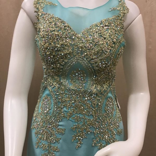 Blue Sequence Dress – MIMI Couture